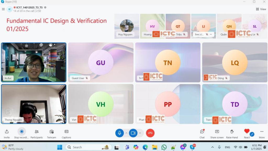 Khai Giảng Các Khóa Học Thiết Kế Vi Mạch Tháng 1/2025