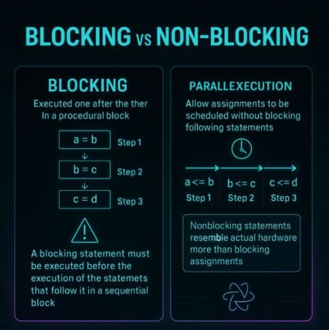 🧠 Gán Blocking và Non-Blocking trong Verilog: Hiểu rõ để thiết kế đúng